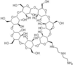 China 6-[2-[(2-Aminoethyl)amino]ethylamino]-6-deoxy-beta-cyclodextrin [65294-32-8] manufacturer