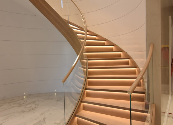 Curved Staircase Guangzhou Manufacturer Large Project in Australia Sydney