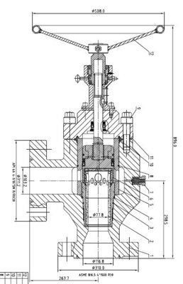 Manual External Sleeve Choke Valve, 4-1/16" 5000psi, PSL2, PR2,DD-NL, U