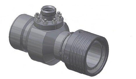 4-1/16" 10K Pump In Sub x 6-1/8"-4x2thd(4.750") quick union x 2" 1502 FE side outlet, H2S
