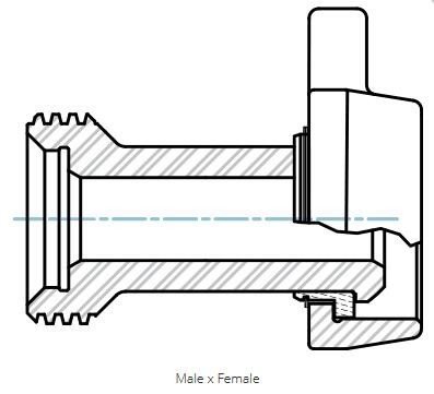 X-Over (Crossover) 3" Fig. 206F X 3" Fig 602M; Outlet Div. 1, NACE