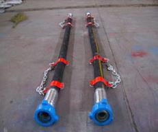 Rotary Vibrator Mud Hose 3-1/2” ID X 55Ft, c/w 4” API Male Thread (API5B), 5000Psi, API 7K