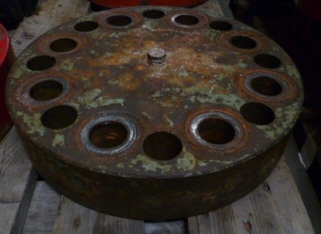 Test Flange 5-1/8" 5k (5000PSI) with 1/2" NPT Test Port, API6A, AISI 4130 75K