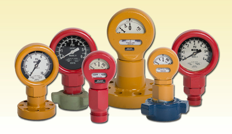 OTECO MODEL 6 PRESSURE GAUGE PG6 UNION 2" FIG.1502 MALE - 10K PSI WP SOUR GAS SERVICE