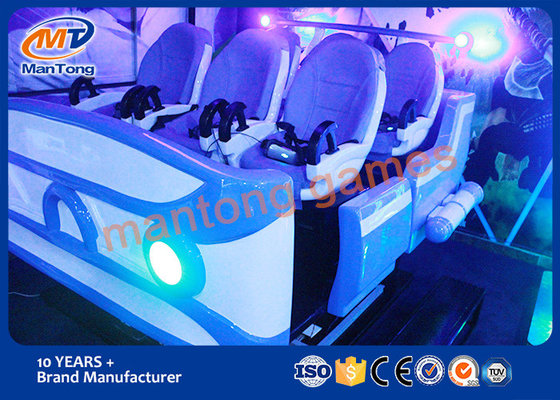 6 Player Motion Ride Simulator , 360 Degree Simulator With Clear Glasses
