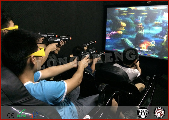 Gun Shooting 7D Simulator Cinema Interactive CE ROHS Certificates