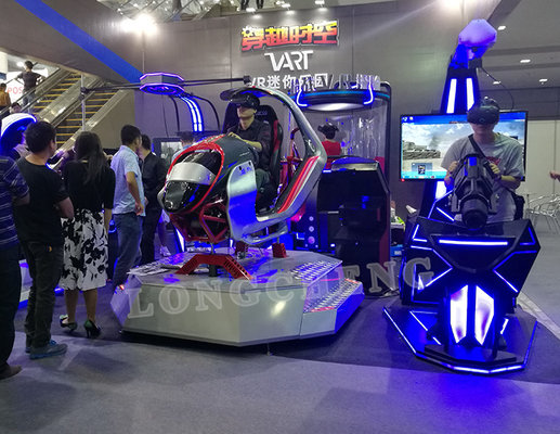 Amazing Electric Platform Single Player VR Racing Car Simulator with Red Color