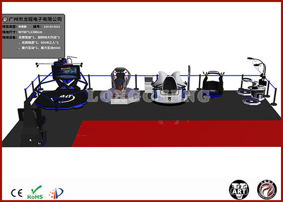 VR Interactive Game VR Theme Park With VR Racing Simulator Car Amusement Park