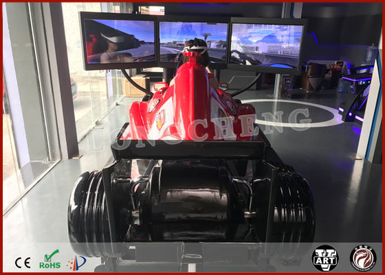 Attractive Vr F1 Car Racing Simulator 9D Virtual Reality Driving Platform With 3 Screens