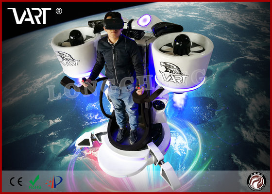 Standing 9D VR Flight Simulator for Indoor Amusement Park Machine 360 Degree Rotation