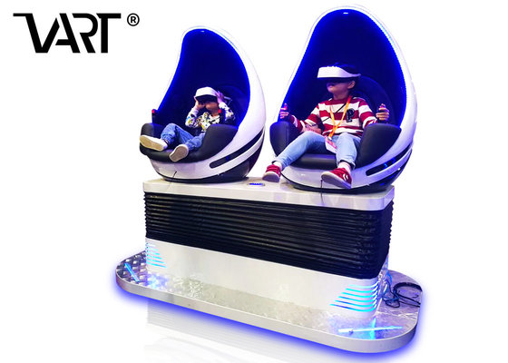 White Color VR Egg Chair Double Seat 9D VR Cinema for Theme Park