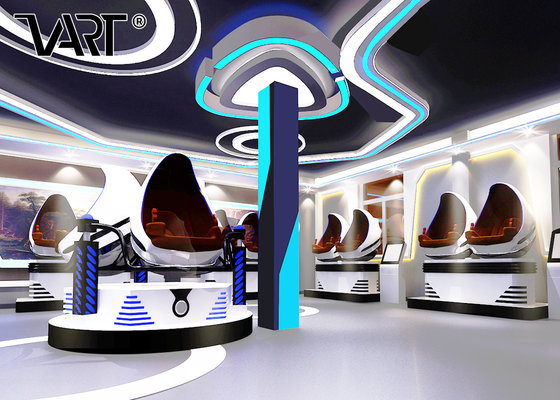 360 Degree Free Rotation Triple Seats 9D VR Egg Chair Virtual Reality Cinema With 2k VR Glasses