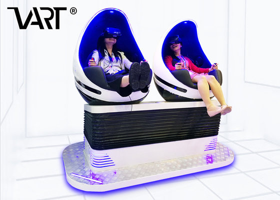 Double Seats VR Egg Chair With Leather Seat For VR Entertainment Centre