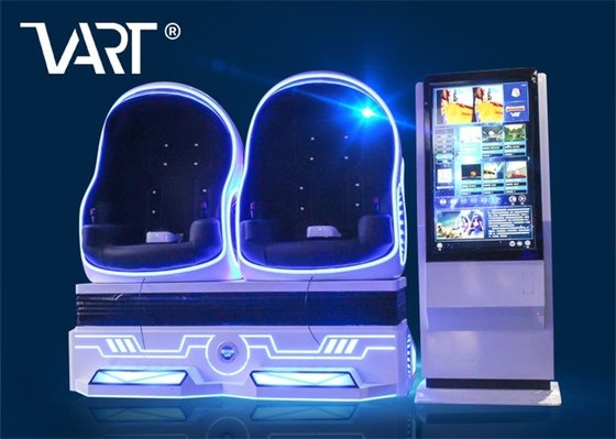 7D 8D 9D VR Cinema  /  2 Seats VR Egg Chair With Roller Coaster
