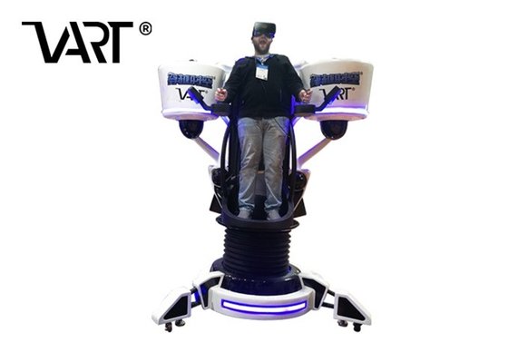 Single Player Standing Platform VR Flight Simulator 360 Degree Rotation