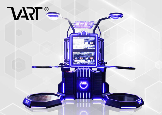 Fiber Glass With Metal Material VR Standing Platform With Interactive Gun Shooting Game