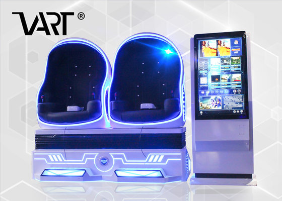 2 Seats 9D Vr Egg Chair / Virtual Reality Roller Coaster Machine for Amusement Park