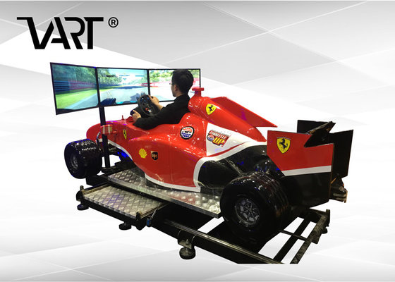 360 Degree F1 VR 9D Simulator , 3 Screens Car Driving Arcade Machine