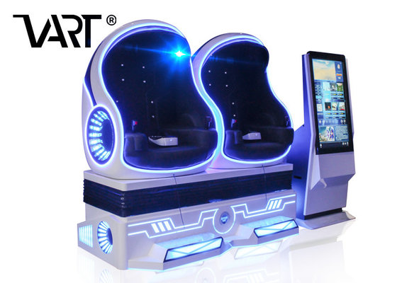 4.5KW Double Players VR Game Machine Standing 9d Virtual Reality Cinema With 100pcs Movies