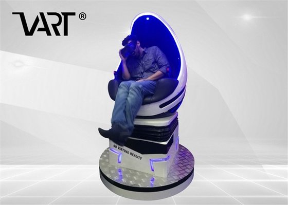 Abundent Games 9D VR Egg , 360 Degree 9d Action Cinemas With Single Seat