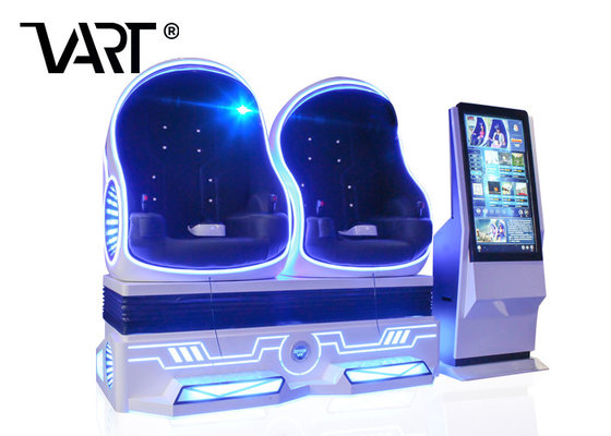 Artificial Leather Seat Virtual Reality 9D Egg Chair With Big Screen