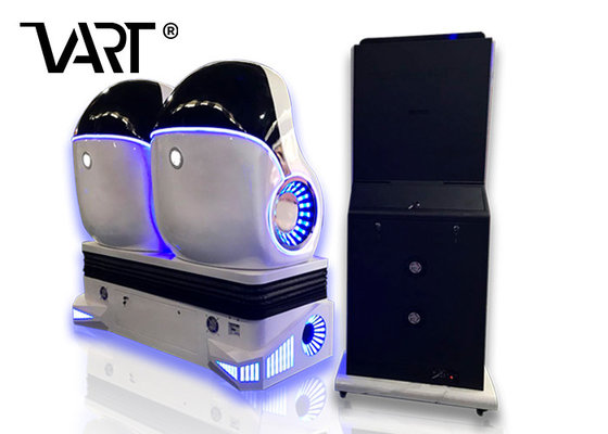 2 Players 4KW 360 Vision Virtual Reality 9D VR Egg Cinema / VR Egg Chair For Amusement Park