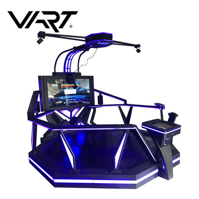 9D VR Standing Interactive Shooting Game Simulator Large Space Platform 2 Handles