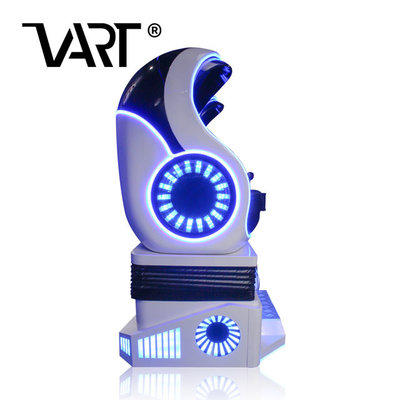 Interactive realistic 9D Virtual Reality Equipment , 2 Seats 360 Degree 9D VR Egg Cinema