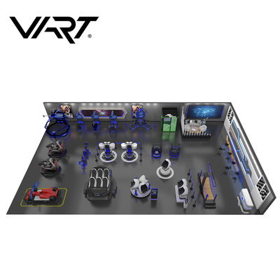 VR Interactive Game VR Theme Park With VR Racing Simulator Car Amusement Park