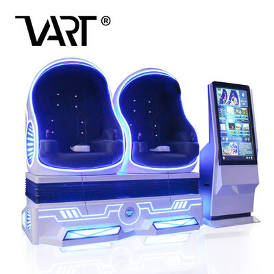 2 Seats 9D Virtual Reality Cinema / 360 Vision Roller Coaster VR Egg Chair