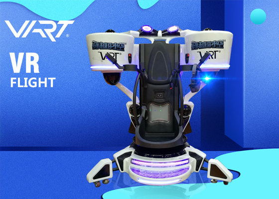 360 Degree Rotation 9D Virtual Reality Flight Simulator Machine 0.5M Up And Down Platform