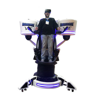 Fiberglass Metal Material VR Flight Simulator With Up And Down Moving