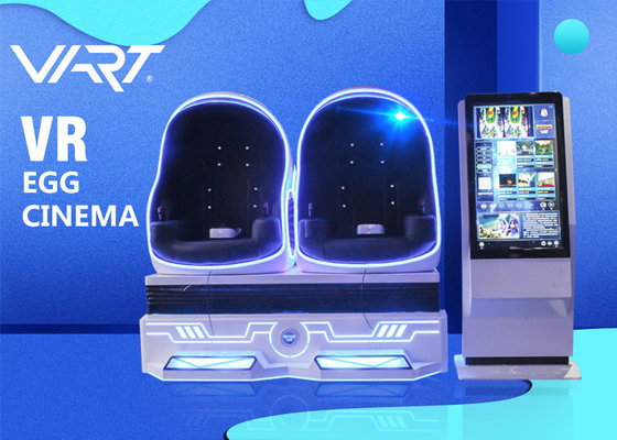 360 Rotation 9D Virtual Reality Cinema / Double Seat 9D VR Chair For Shopping Mall