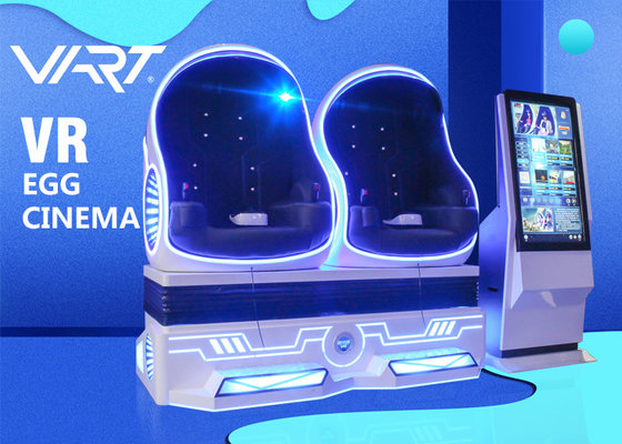 360 Rotation 9D Virtual Reality Cinema / Double Seat 9D VR Chair For Shopping Mall