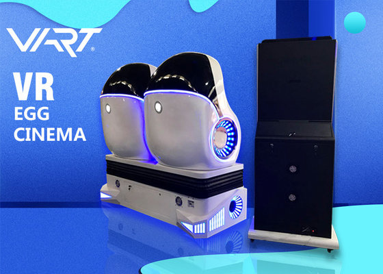 360 Rotation 9D Virtual Reality Cinema / Double Seat 9D VR Chair For Shopping Mall