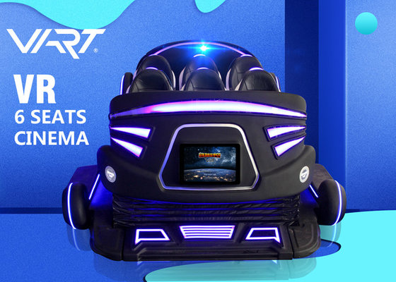 220V Voltage 6 Seats 9D VR Cinema Virtual Reality Rides With 6 Dof Motion System