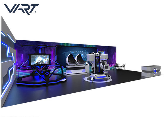 9D VR CS  Interactive Shooting Game Machine Coin Operated Or Card Payment System