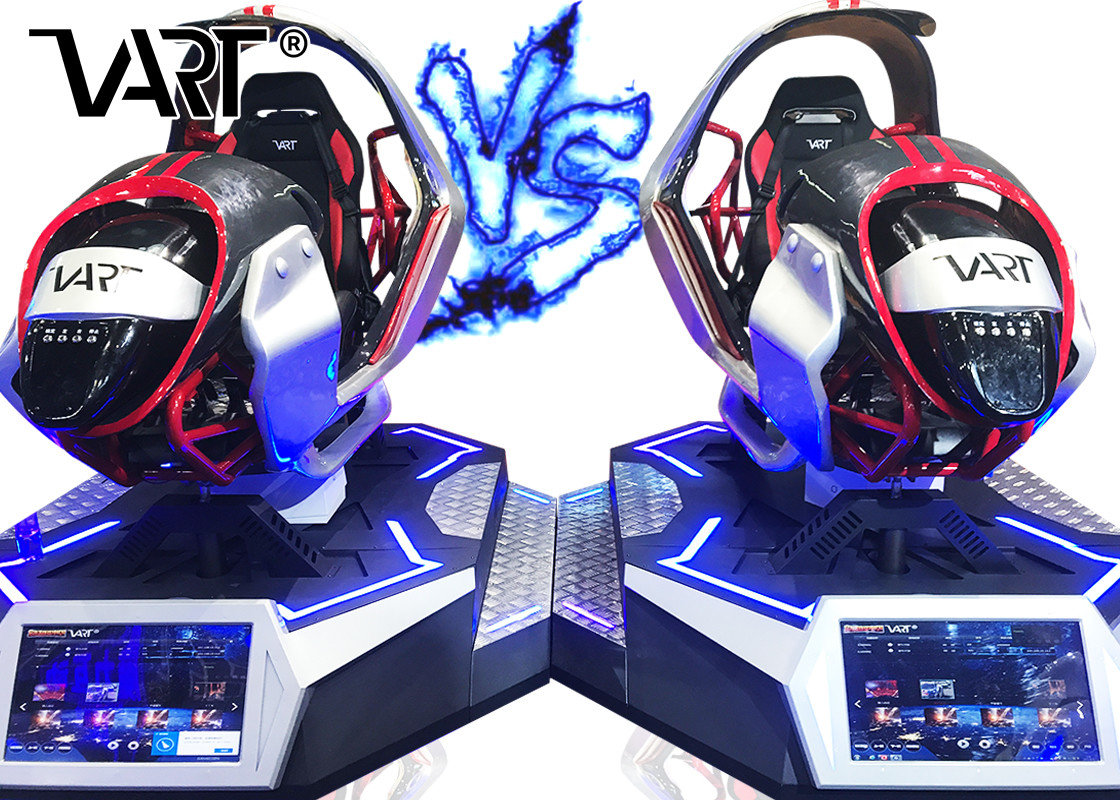 4kw Power Attractive Electric Car VR Racing Game Simulator Support Multi Player