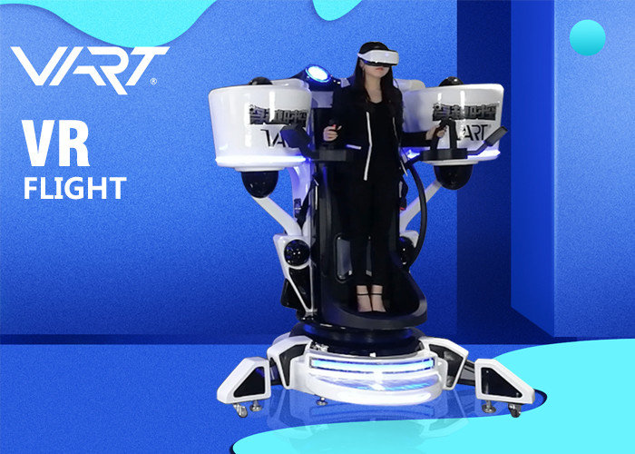 360 Degree Rotation 9D Virtual Reality Flight Simulator Machine 0.5M Up And Down Platform