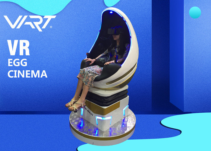 2 KW Power 1 Seats Virtual Reality Cinema 9D VR Egg Chair With Deepon E3 VR Glasses