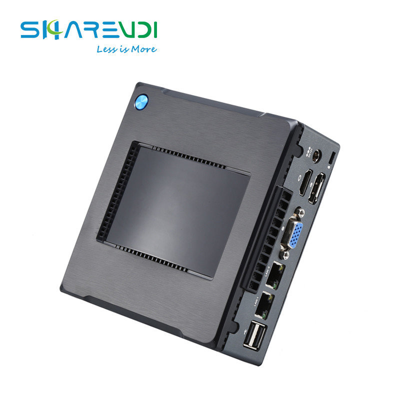 Good quality fanless industrial computer I3 5005U mini PC 8G RAM  256G SSD