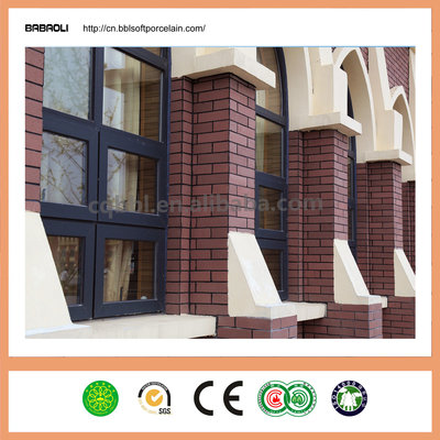 240*60mm High Technology  Eco-Friendly Anti dropping  Clay cladding materials Flexible brick porcelain