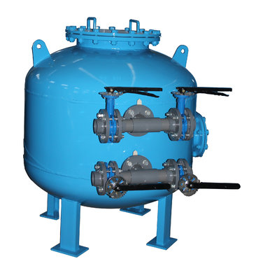 Backwash Bypass Sand Filter Tank For Cooling Tower Water , Heating Exchange