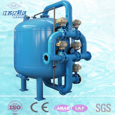 Shallow Layer Media Automatic Sand Filter Tank For Impurities Solids Filtration