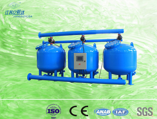 IP55 / IP65 6000 LHP Shallow Silica Sand Filter Tank With SIEMENS Control System
