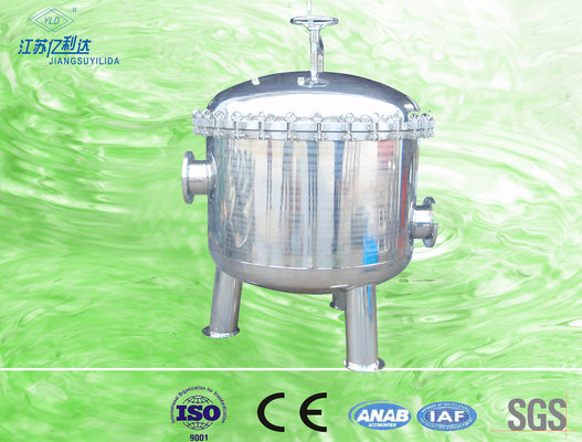 4 Inch Stainless Steel Vegetable Oil / Milk Bag Filter For Water Treatment