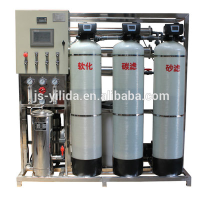 High Pressure Reverse Osmosis Water Treatment Plant FPR Material Tank Small Capacity