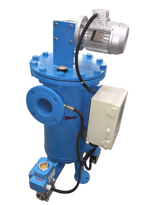 Automatic Carbon Steel Industrial Water Filters , Sewage Self-cleaning Brush Sediment Water Filter