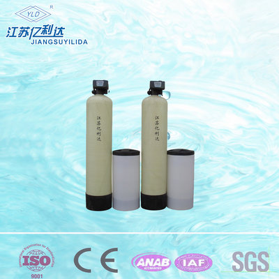 Portable Hard Water Softening Equipment Water Purifier , Dual Valve And Duplex Tank