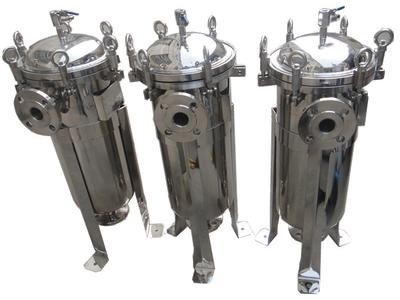 Duplex Configuration Bag Filters For Water Treatment / Water Filtration Systems